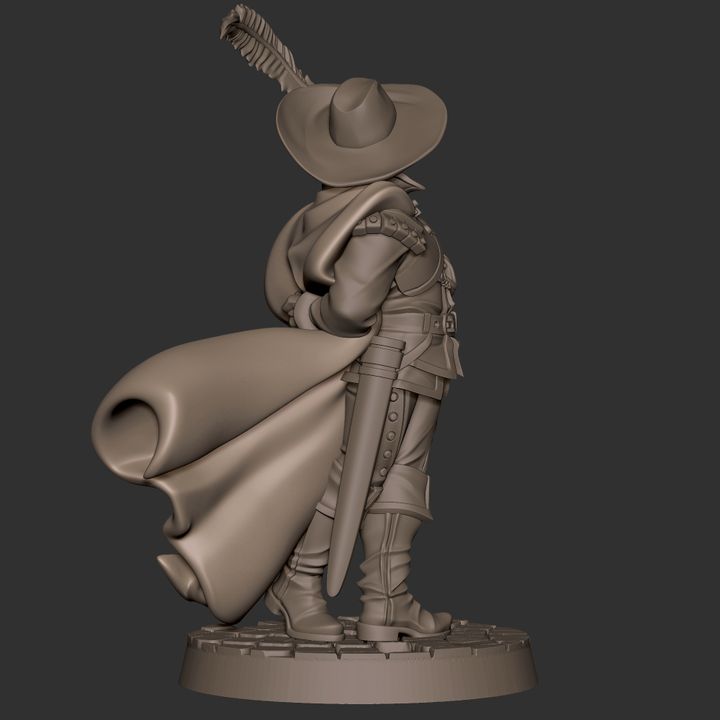 3D Printable Drow Mercenary by Bite the Bullet